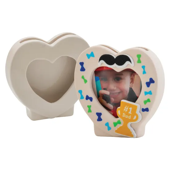 Porcelain Heart Frame - Pack of 10