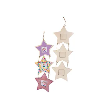 Creatistics Wooden Star Photo Frames - Pack of 10