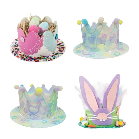 Cardboard Easter Hat - Pack of 10