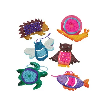 Wooden Threading Animals – Pack of 6