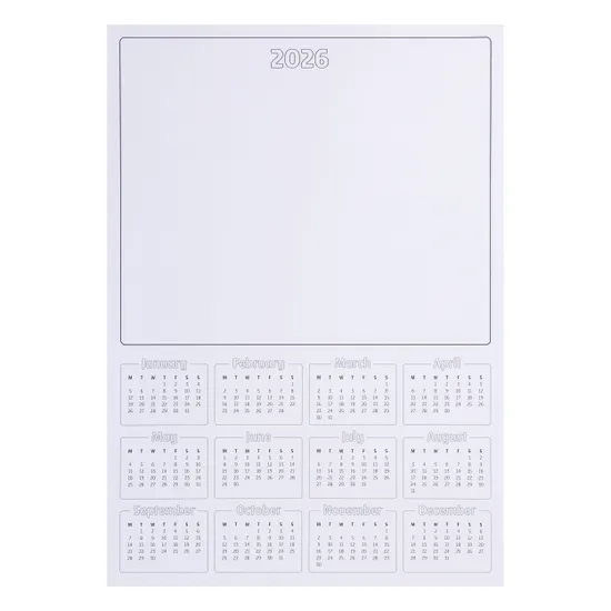 2026 Calendar Blanks A3 – Pack of 25 - MTA Catalogue