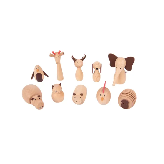 Wooden Animal Friends Set of 10