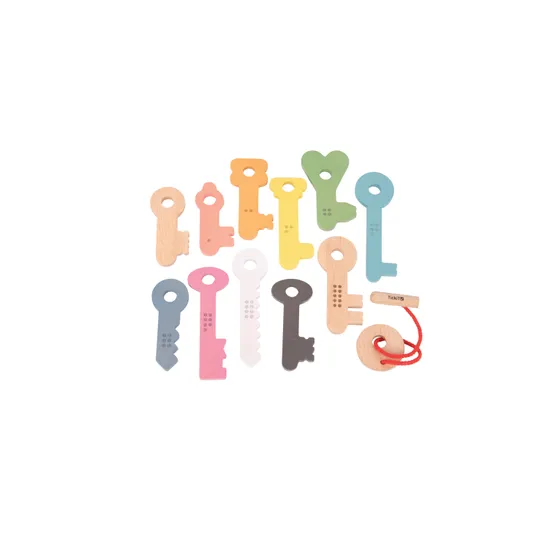 Rainbow Wooden Keys 11 Pieces - MTA Catalogue