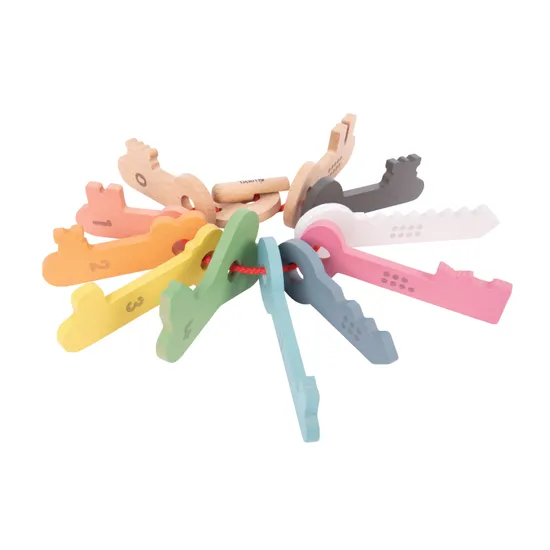 Rainbow Wooden Keys 11 Pieces - MTA Catalogue