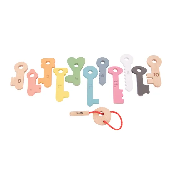 Rainbow Wooden Keys 11 Pieces - MTA Catalogue