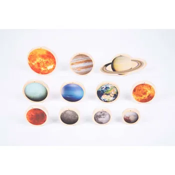 Wooden Solar System Discs