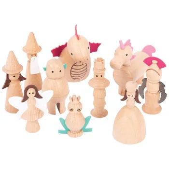 Wooden Enchanted Figures Set of 10