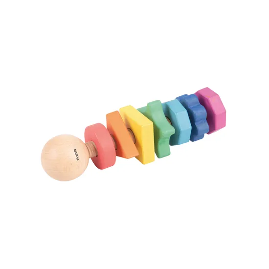 Rainbow Wooden Shape Twister