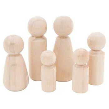 Wooden Family - Pack of 6