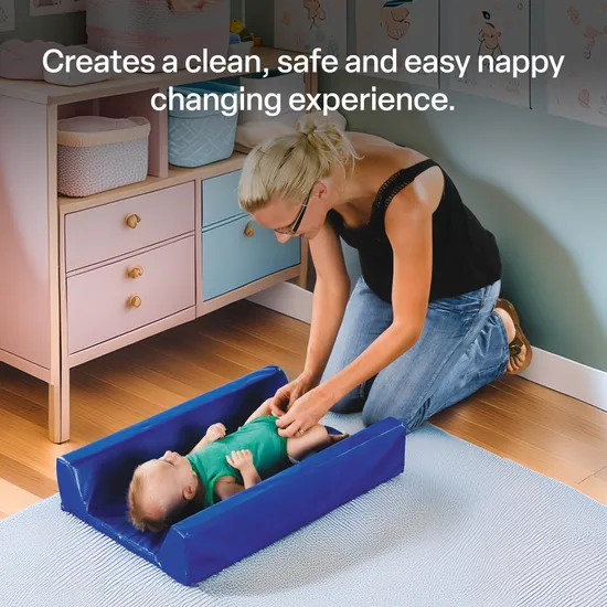 Max & Rosie Baby Change Mat Welded Seam - Blue 70x48cm
