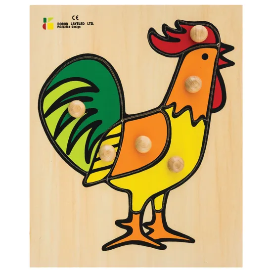 Rooster Knob Puzzle 6 Piece