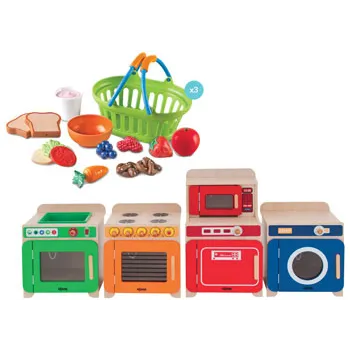 Toddler Kitchen Set plus Healthy Food