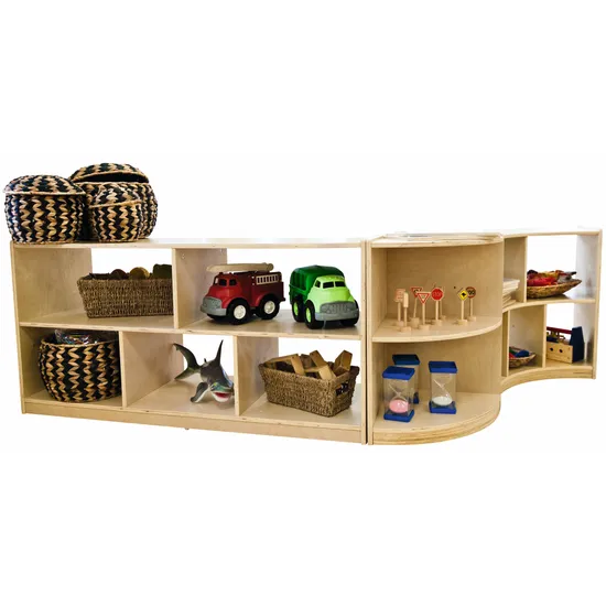 Natural Spaces Open-Back 2-Shelf Storage Kit - Set of 3