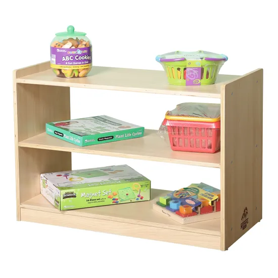 Natural Spaces Open-Back 2-Shelf Storage Unit