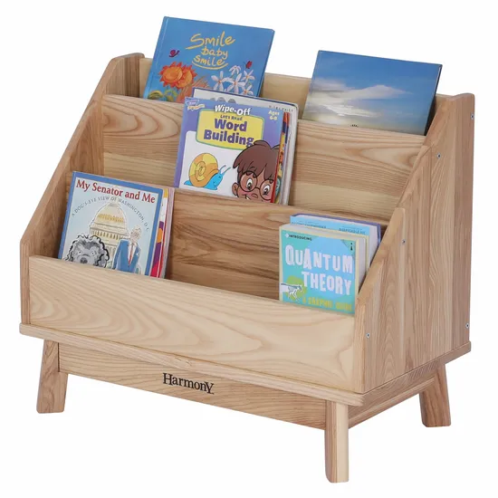 Harmony Education Solid Timber Book Display Shelf
