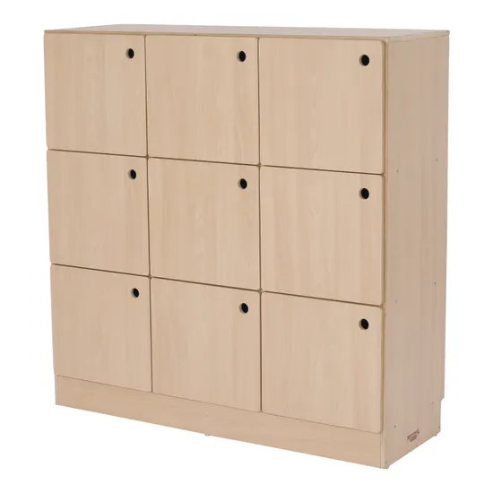 Natural Spaces 9 Compartment Locker - Natural