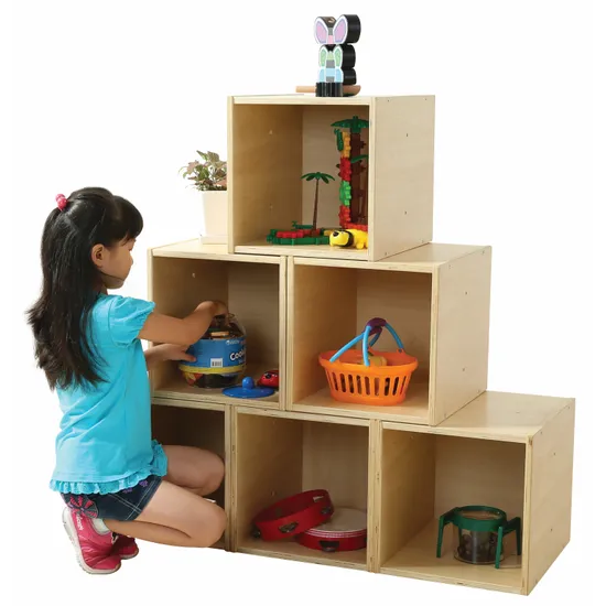 Natural Spaces Stackable Wooden Storage Cube - MTA Catalogue