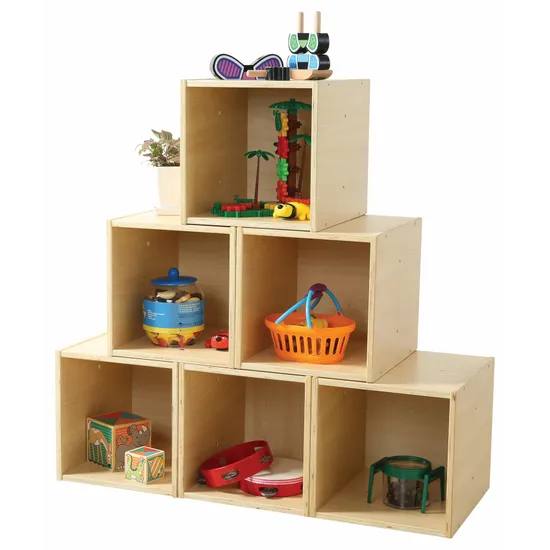 Natural Spaces Stackable Wooden Storage Cube - MTA Catalogue