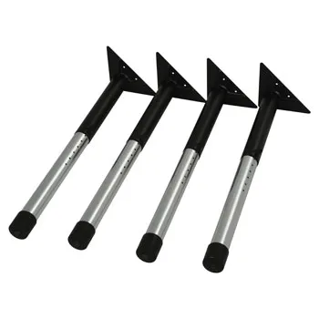 Height Adjustable Legs - Pack of 4 - Black - 57-79.5 cm