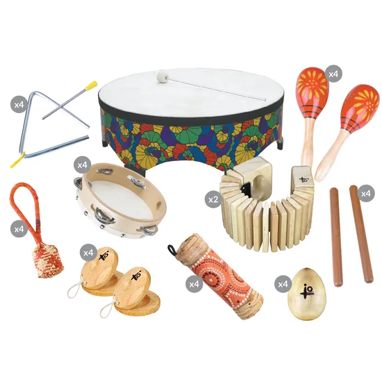 35 - Piece Beginner Percussion Kit