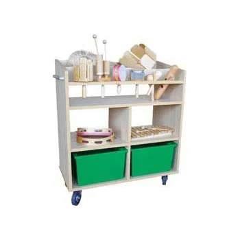 Music Trolley Melamine 81 x 92 x 40 cm