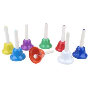 Rainbow Music Bells - Pack of 8