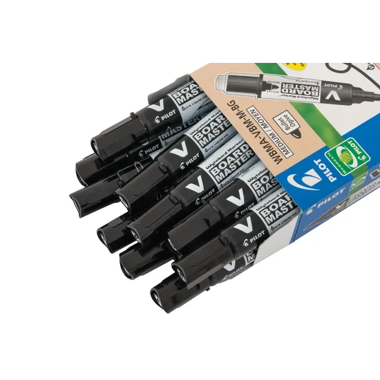 Pilot BegreeN V Master Whiteboard Markers Bullet Black - Pack of 10