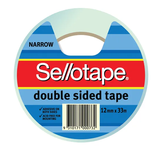 Double Sided Sticky Tape 12mm x 33m Roll