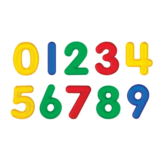 Transparent Numbers – Numerals 0 to 9, Set of 10