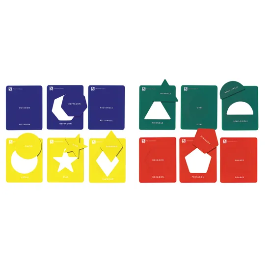 Geometry Stencils – Maths Shapes, Set of 12