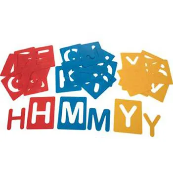 Creatistics Upper Case Alphabet Stencils- Pack of 26 - MTA Catalogue