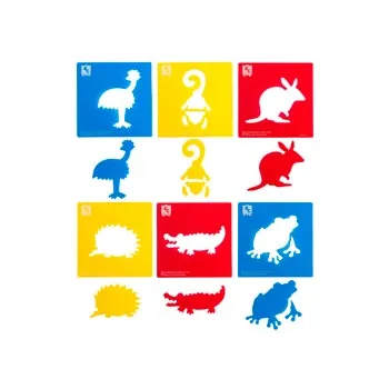 Australian Animals Stencil Set 2 - Pack of 6