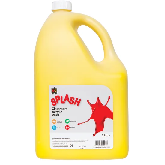 Splash Acrylic Paint Sunshine Yellow - 5 L - MTA Catalogue