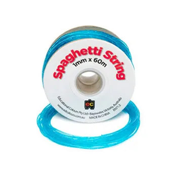 Spaghetti String Glitter Sea Blue