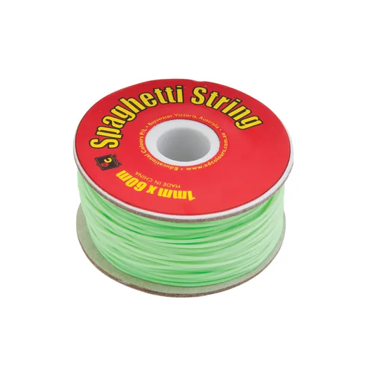 Spaghetti String Pale Green 60m