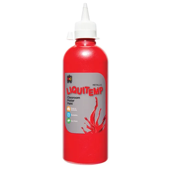 Liquitemp Metallic Paint - Red 500ml