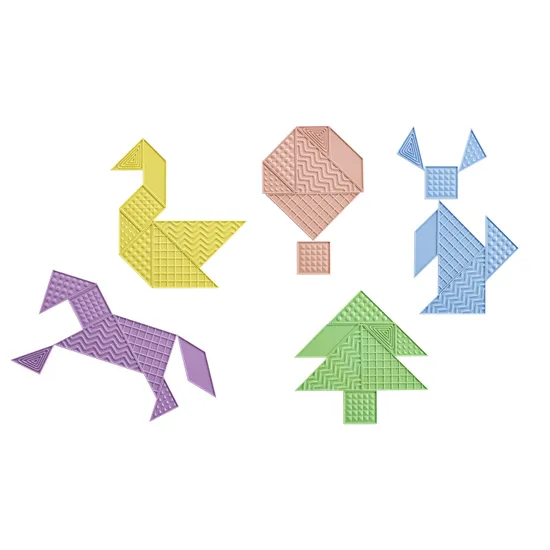 Tactile Tangram Classroom Set - 35 Pieces