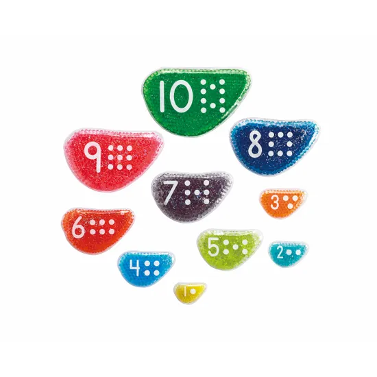 Sensory Number Rainbow Pebbles