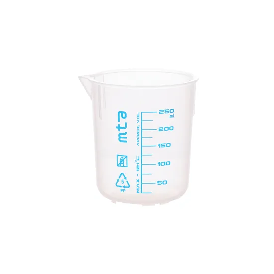 MTA Poly Beakers 250mL PK10