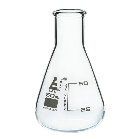50 ml Borosilicate Conical Flasks - Pack of 12
