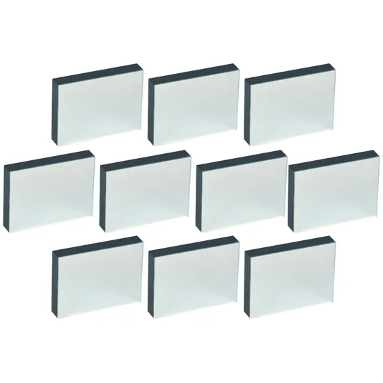 Mounted Plane Glass Mirror 100x75cm Set of 10