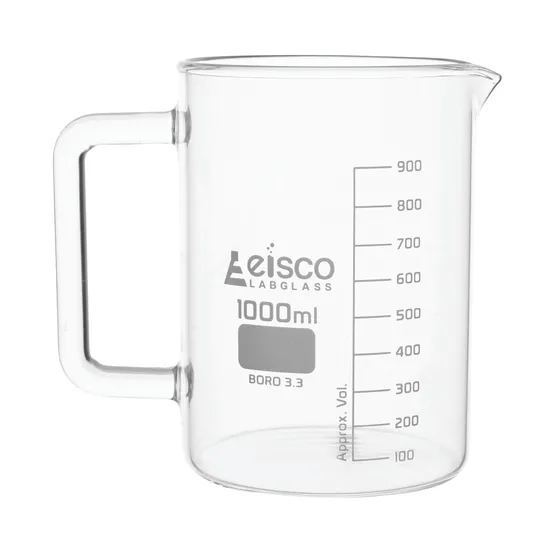 1000 ml Borosilicate Beaker with Handle
