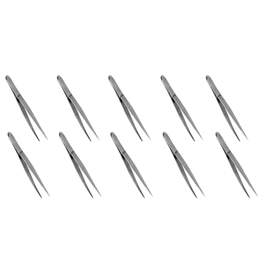 Tweezers - 12.5cm - Set of 10