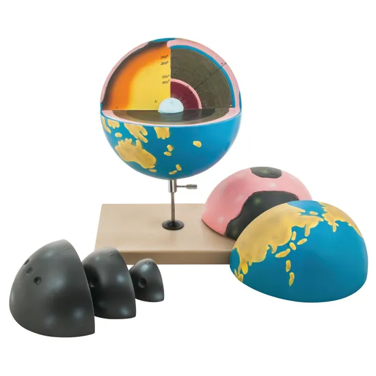 Globe Model Earth - Cross Sectional, 7 Piece