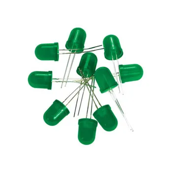 LED Light 1cm Green 10p