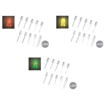 Flashing LED mixed colour set