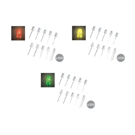 Flashing LED mixed colour set - MTA Catalogue