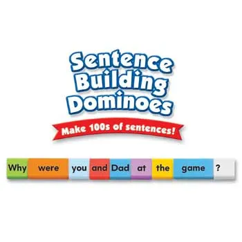 Sentence Building Dominoes Set