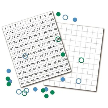 1 - 120 Magnetic Number Chart Set