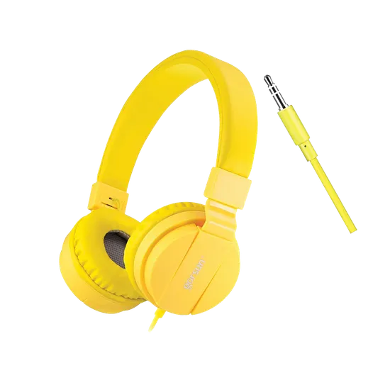 Folding Headphones - Yellow